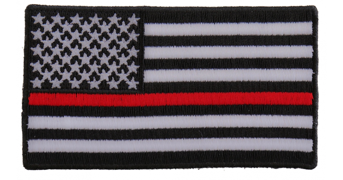 Subdued US Flag With Red Stripe Patch | Embroidered Patches by Ivamis ...