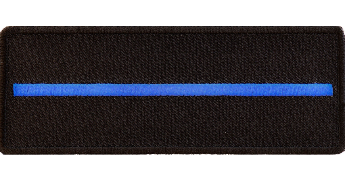 Thin Blue Line Patch For Law Enforcement | Embroidered Patches by ...