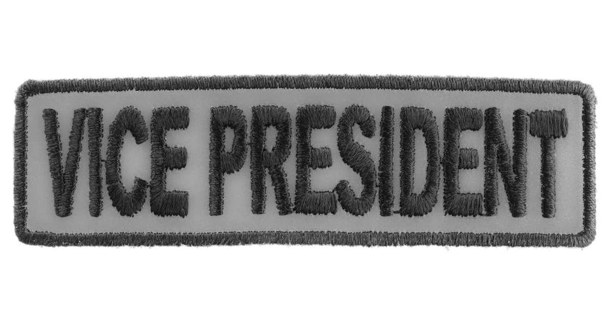 Vice President Patch, Motorcycle Club Patches for Bikers by Ivamis Patches