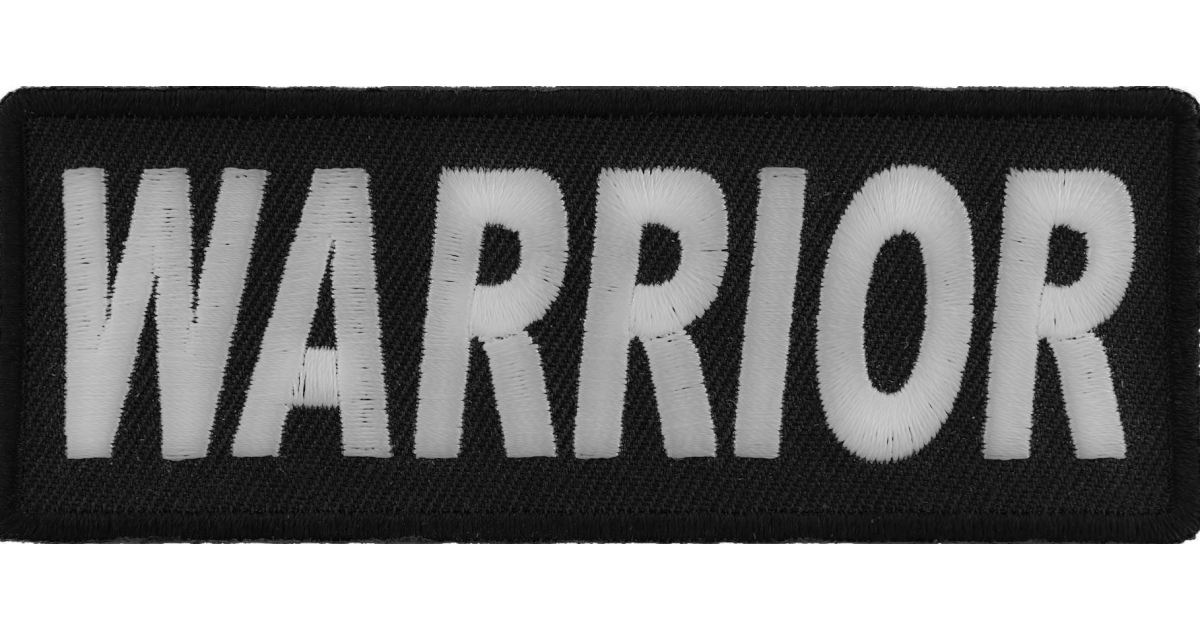 Warrior Embroidered Iron On Patch | Embroidered Patches by Ivamis Patches
