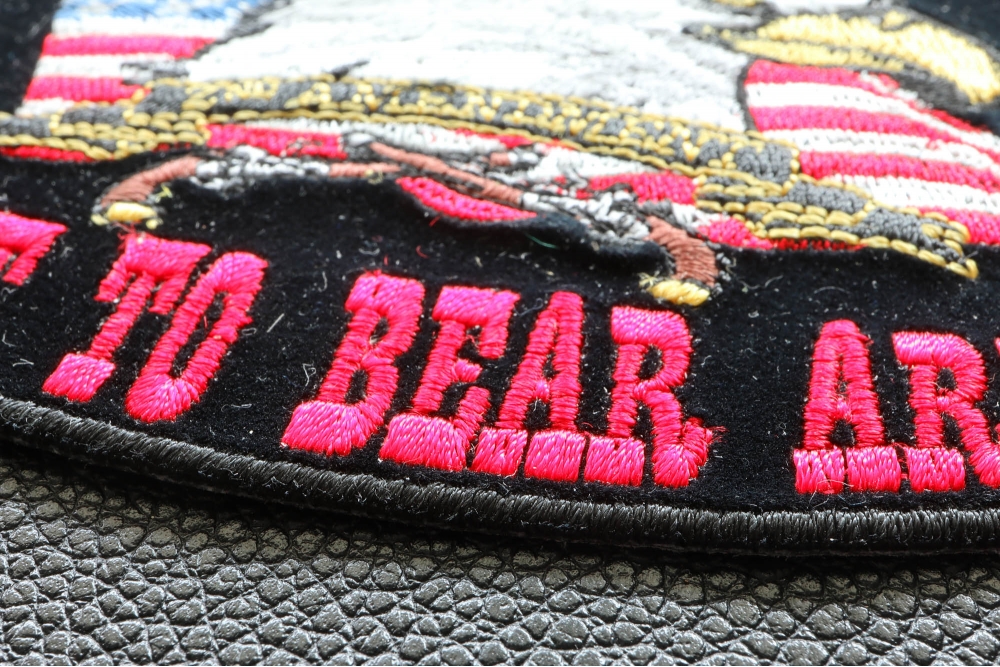 Never Surrender Black 2nd Amendment Patch | US Military Veteran Patches ...