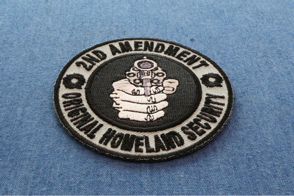 2nd Amendment Round Original Homeland Security Patch | Embroidered ...