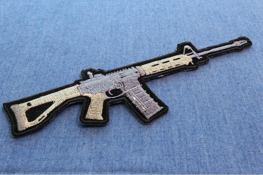 AR 15 Assault Rifle Patch by Ivamis Patches