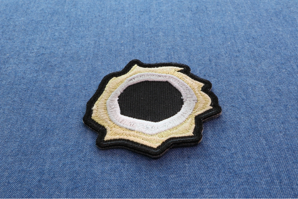 Bullet Hole Patch Green Metal by Ivamis Patches