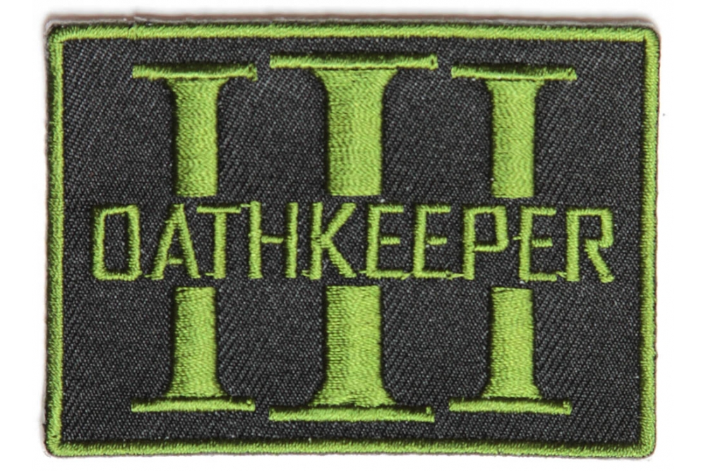 Oathkeeper Three Percenter OD Green Patch