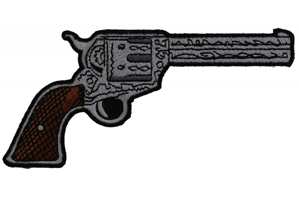 Iron On Pistol Patch - Right | Embroidered Patches by Ivamis Patches