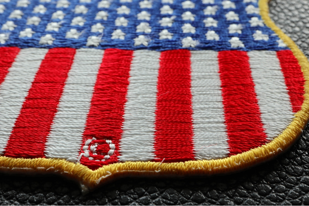 Iron On American Flag Shield Patch | Embroidered Patches by Ivamis Patches