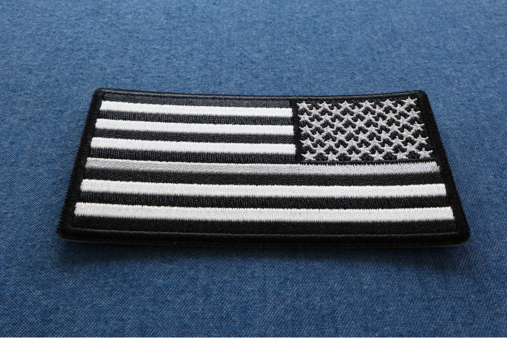 Reversed Silver Line Corrections Officer American Flag Patch by Ivamis ...