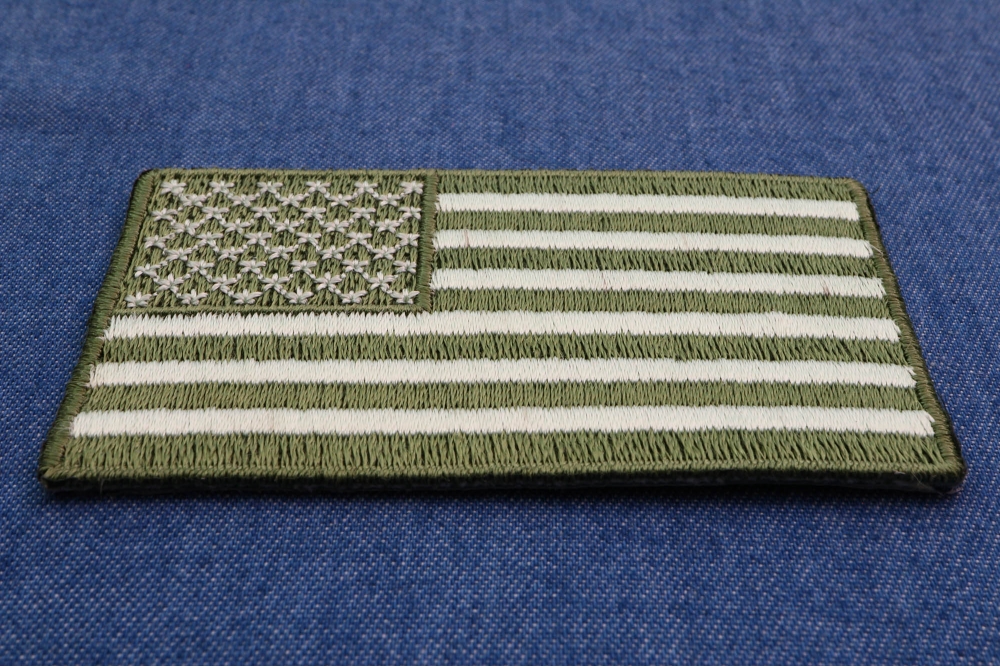 US Flag Patch Earth Green 2.5 Inch by Ivamis Patches
