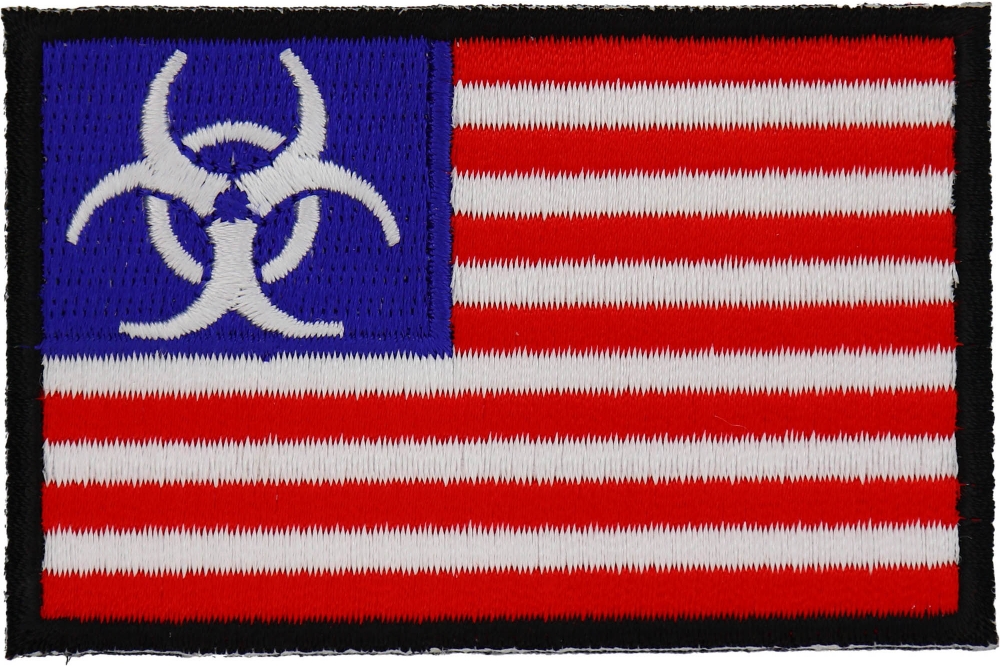 Biohazard US Flag Patch by Ivamis Patches