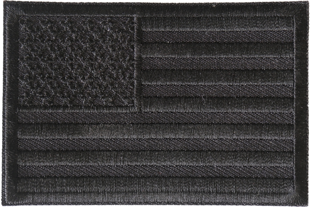 Black American Flag Patch by Ivamis Patches