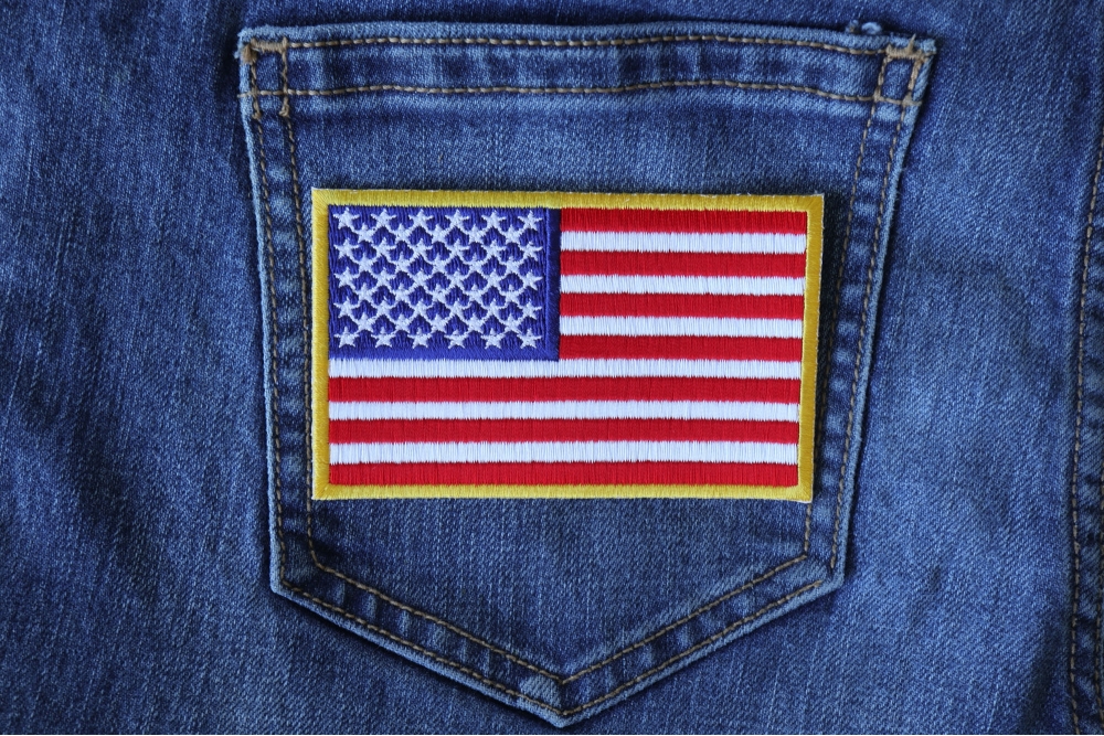 Embroidered American Flag 4 Inch | Embroidered Patches by Ivamis Patches