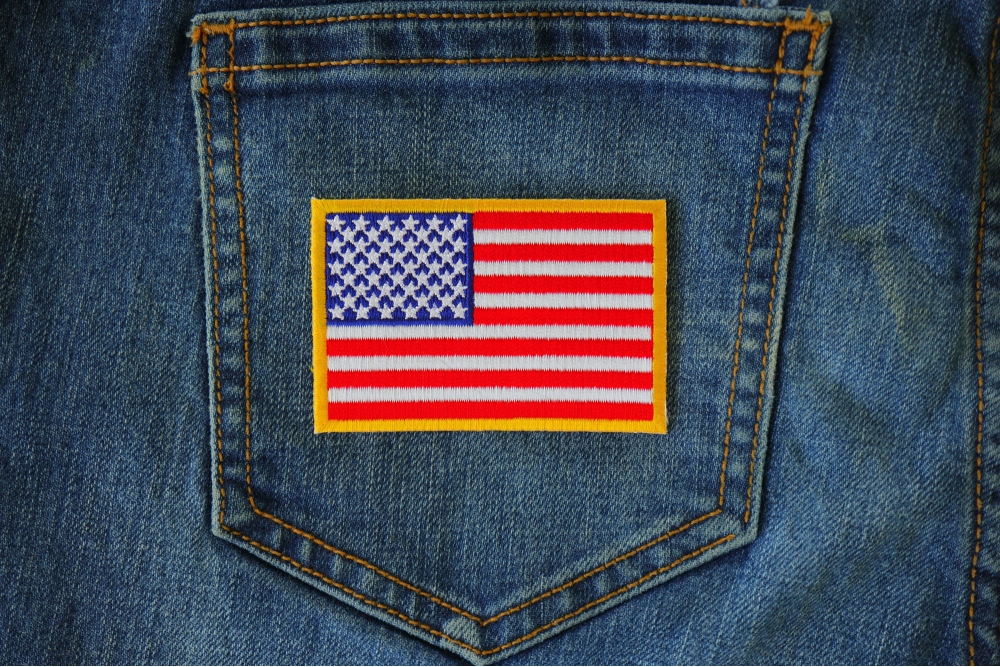 Iron On Small American Flag Patch | Embroidered Patches by Ivamis Patches