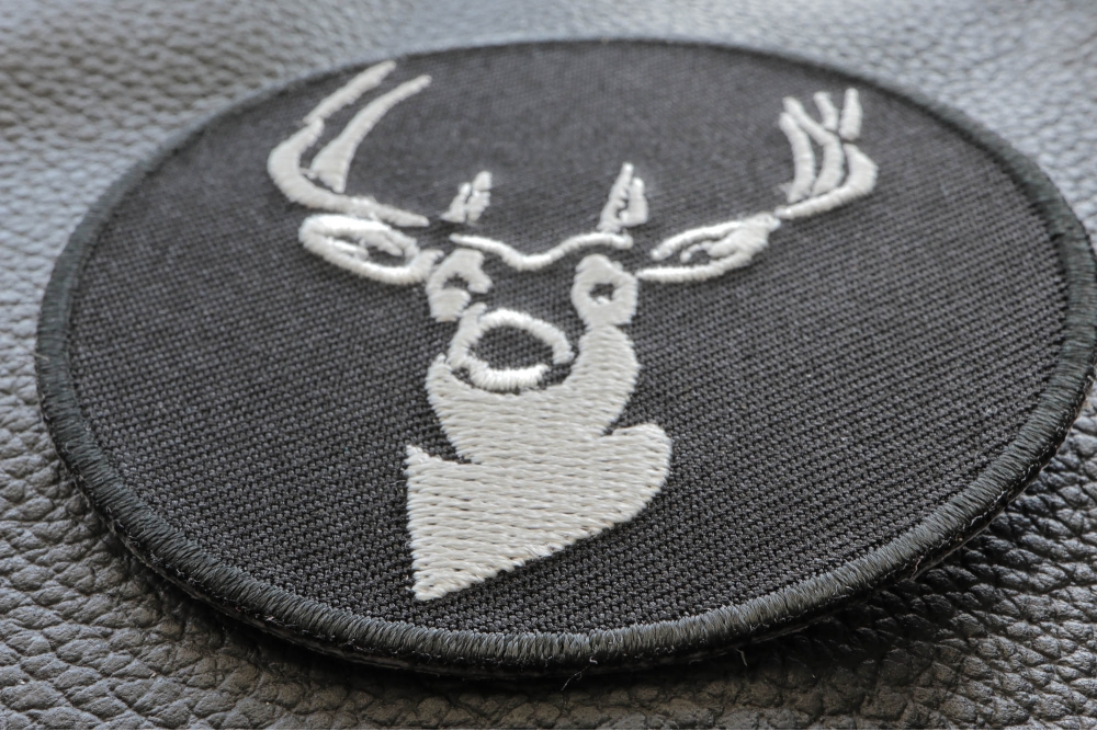 Iron On Round Deer Patch | Embroidered Patches by Ivamis Patches