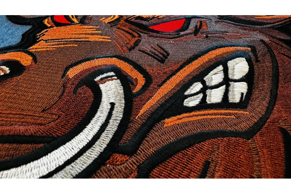 Angry Bull Patch, Large Animal Patches for Jackets by Ivamis Patches