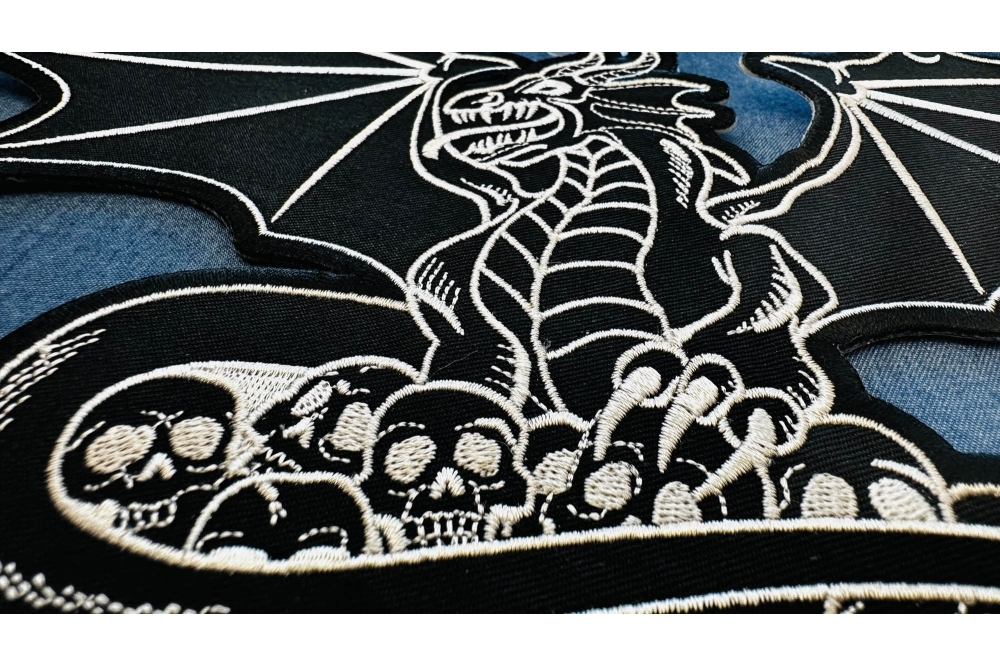 Large Dragon Patch with Skulls by Ivamis Patches