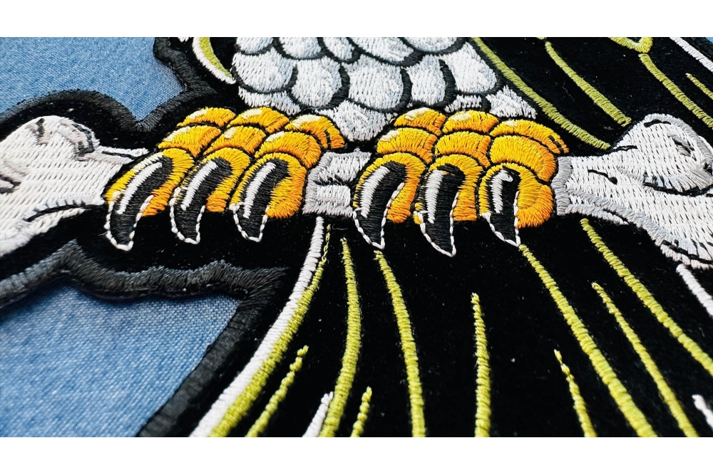 Large Vulture Patch for Back of Biker Jackets by Ivamis Patches
