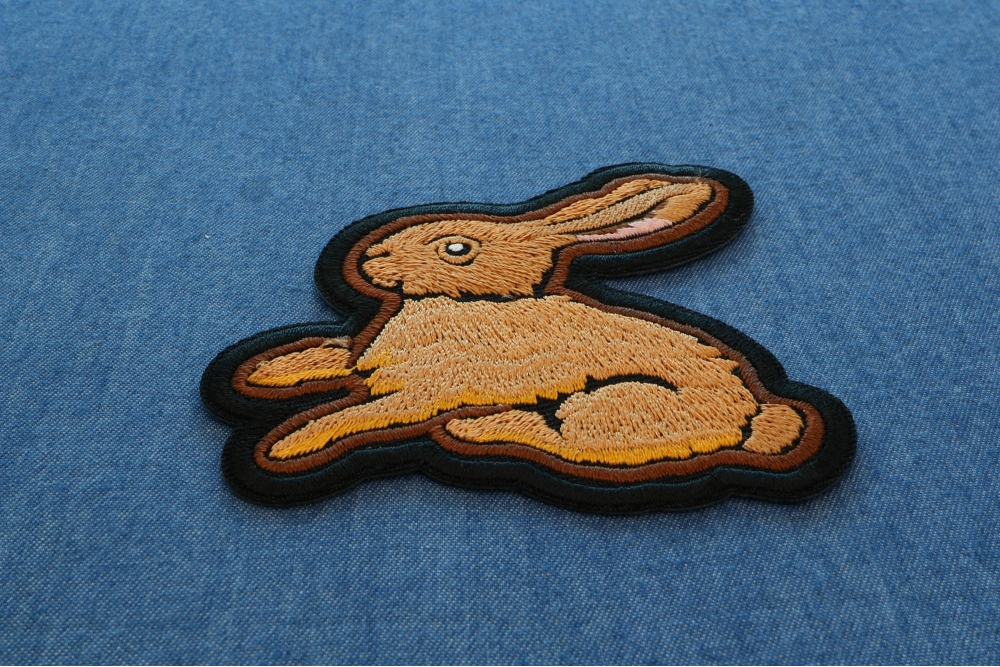 Cute Rabbit Iron on Patch by Ivamis Patches
