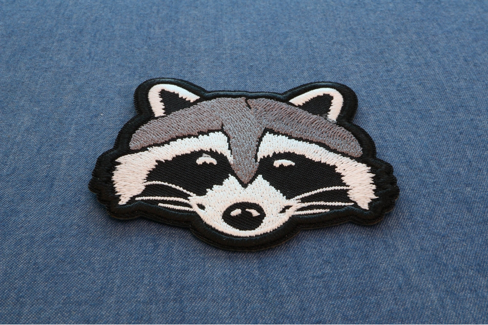 Funny Raccoon Iron on Patch by Ivamis Patches