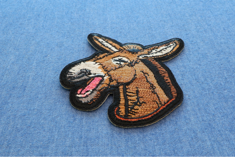 Laughing Donkey Iron on Patch by Ivamis Patches