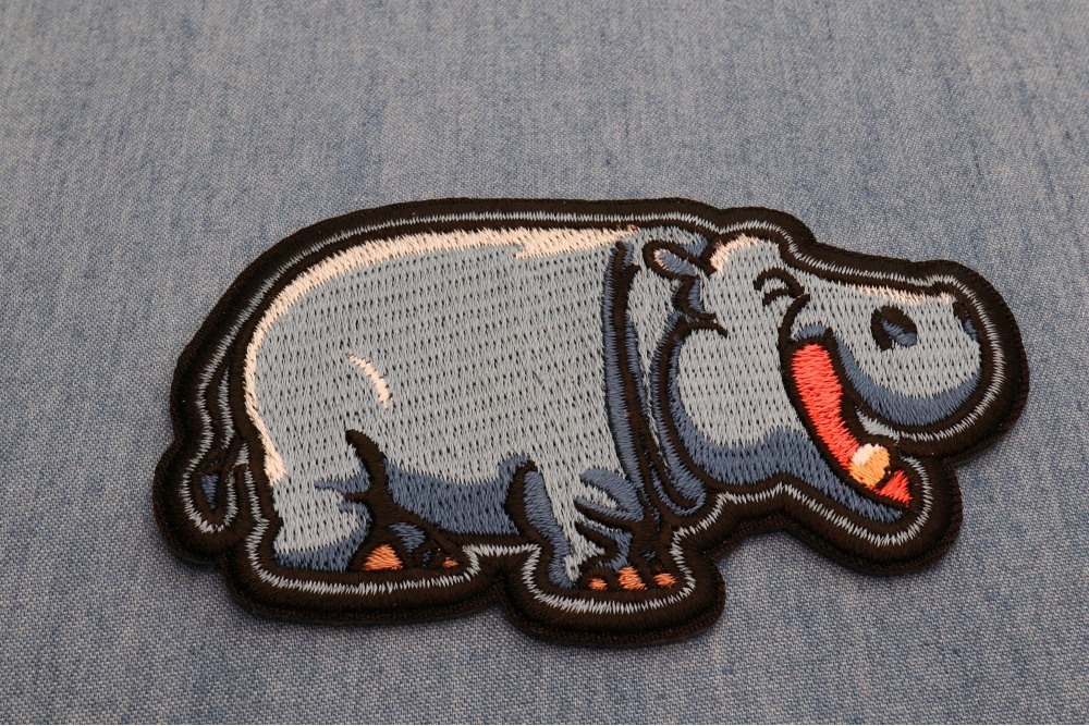 Laughing Hippo Patch by Ivamis Patches