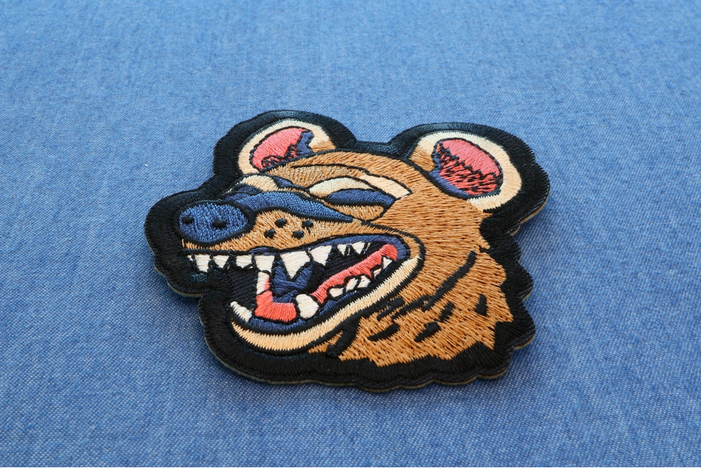 Laughing Hyena Iron on Patch by Ivamis Patches