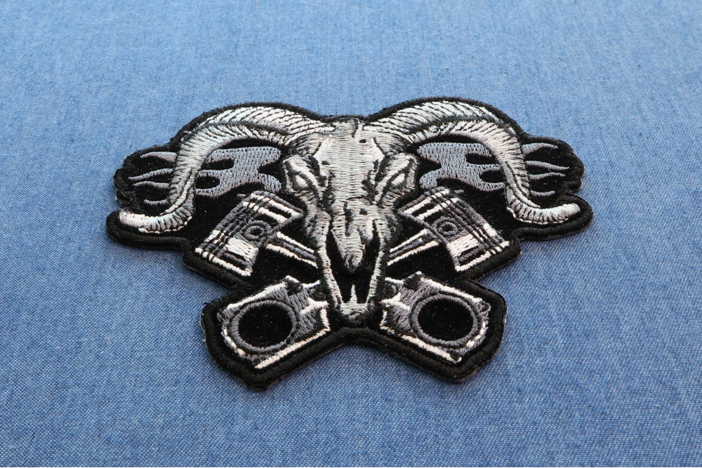 Ram with Pistons Iron on Patch by Ivamis Patches