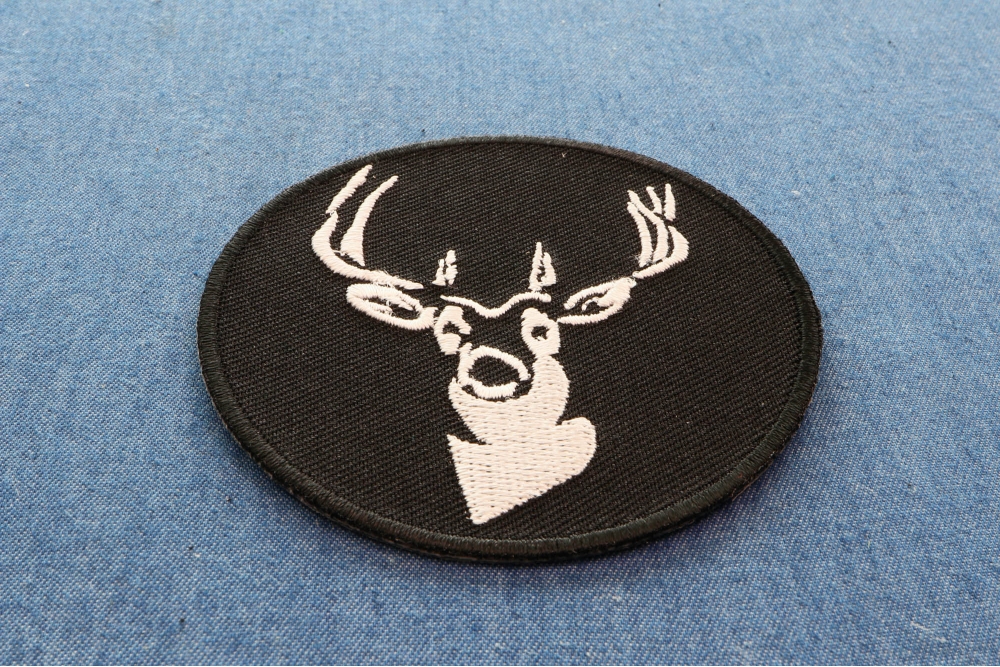 Iron On Round Deer Patch | Embroidered Patches by Ivamis Patches