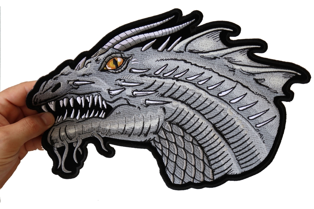 Large Dragon Patch for Back of Leather Vests by Ivamis Patches