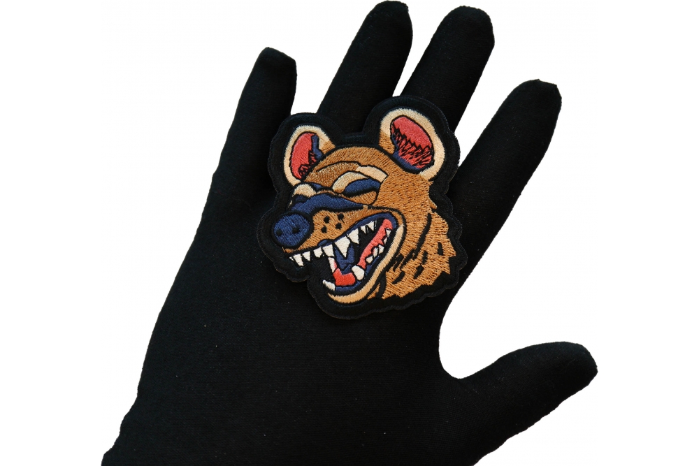 Laughing Hyena Iron on Patch by Ivamis Patches