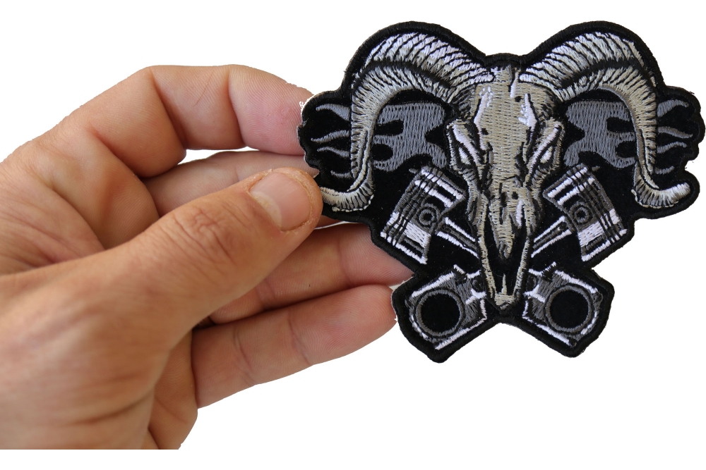 Ram with Pistons Iron on Patch by Ivamis Patches