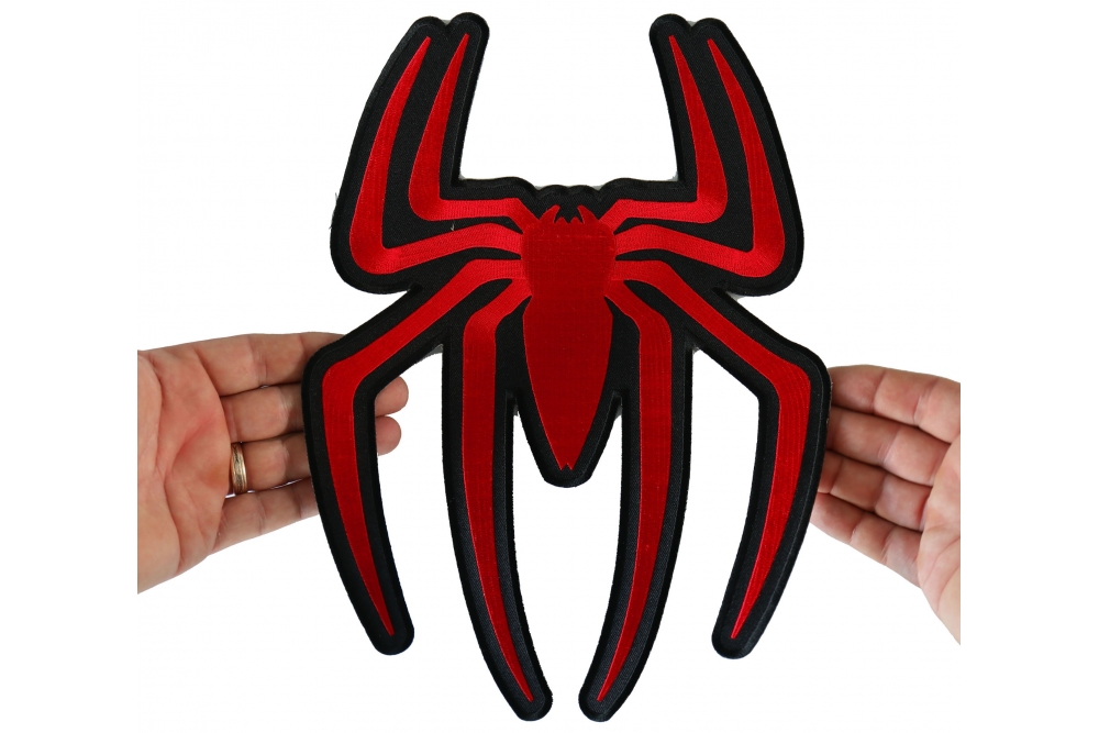 Large Red Spider Patch for Back of Jackets by Ivamis Patches