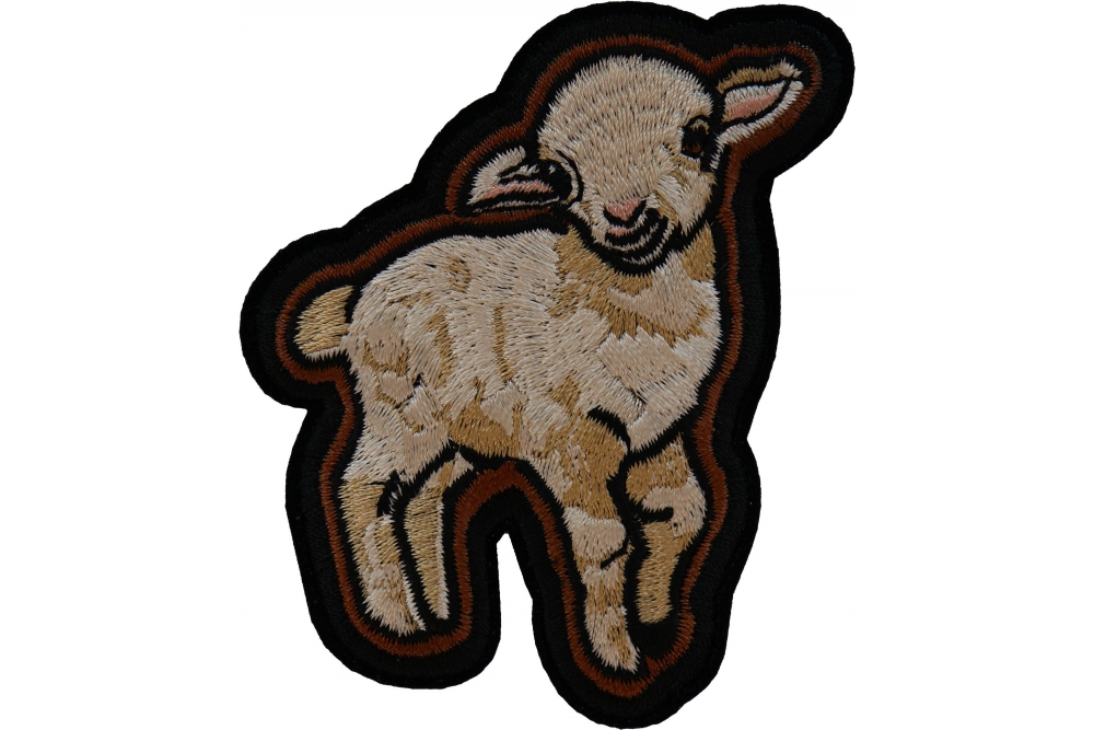 Baby Lamb Iron on Patch by Ivamis Patches