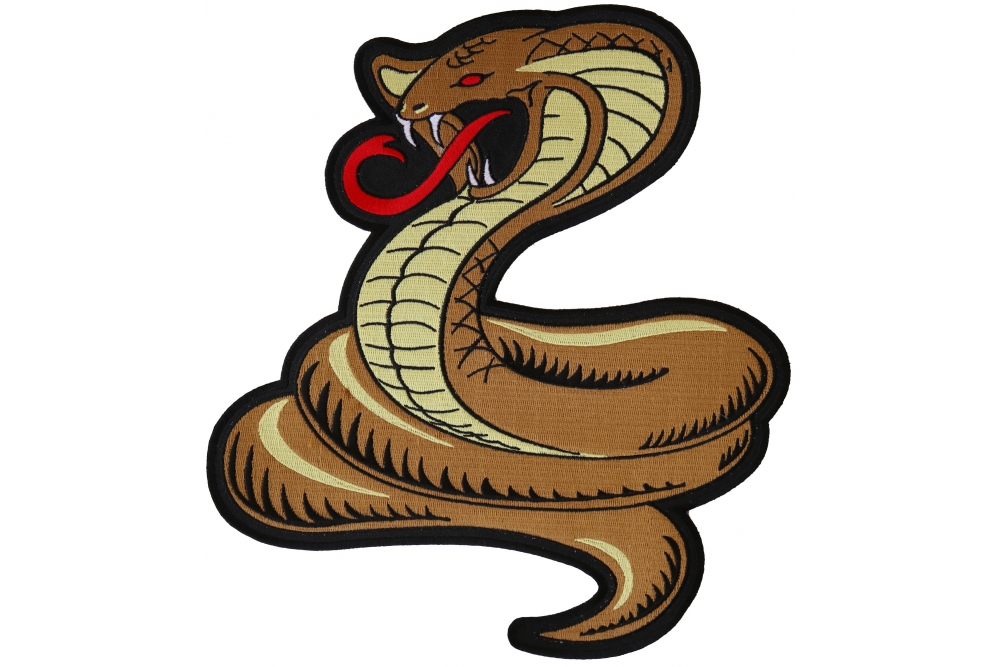 Large Cobra Patch for Back of Jackets by Ivamis Patches