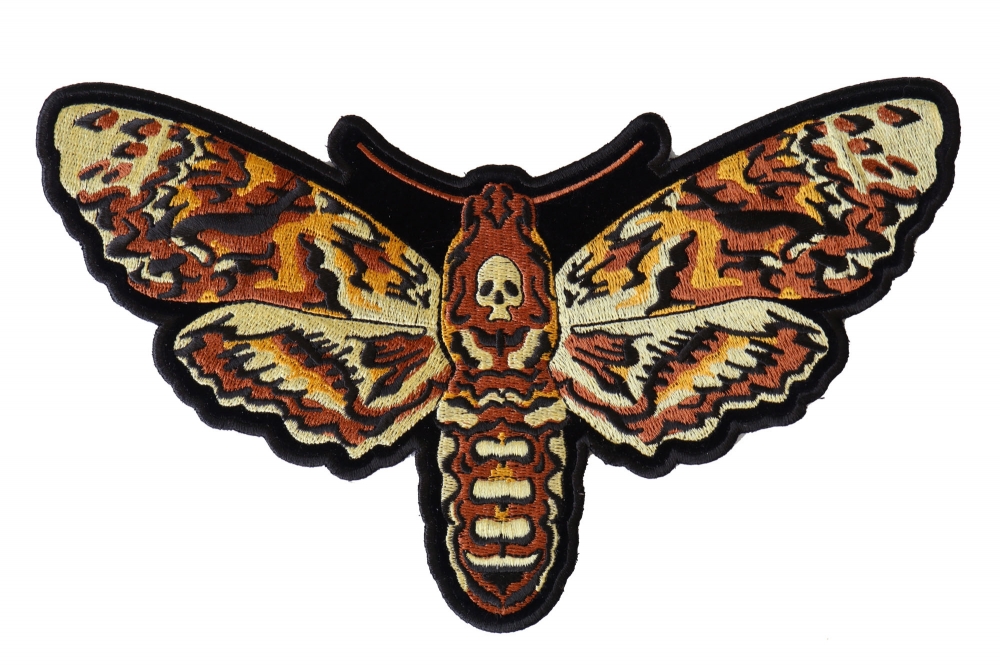 Skull Moth Patch, Large Animal Patches for Jackets by Ivamis Patches