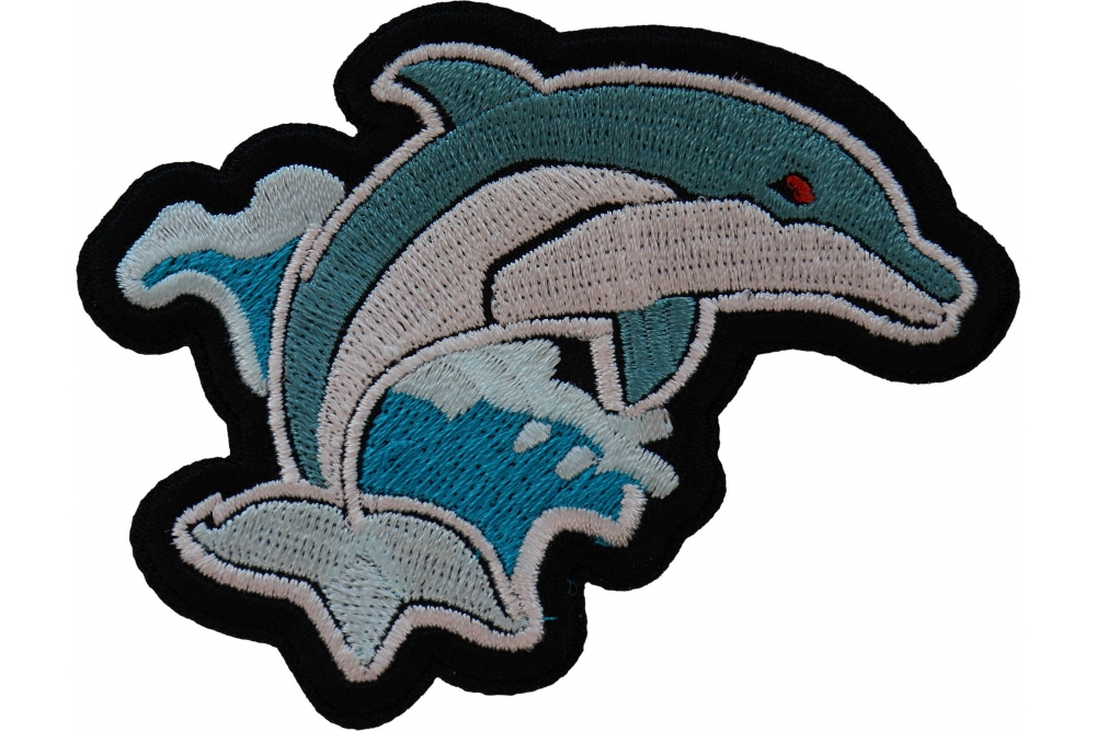 Ocean Dolphin Patch Embroidered by Ivamis Patches