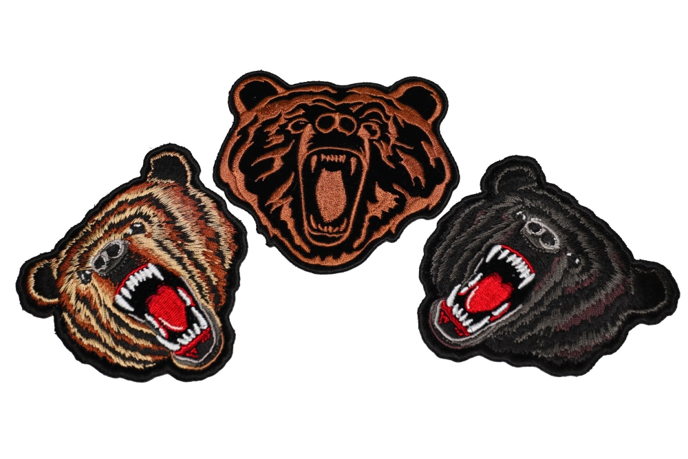 Set of 3 Bear Patches by Ivamis Patches