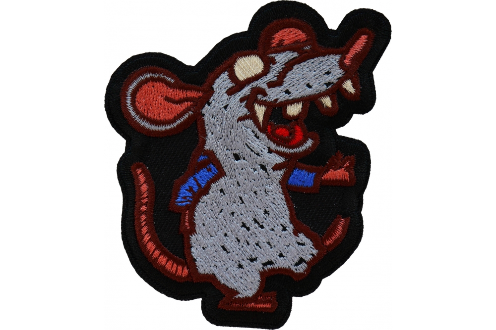 Sewer Rat Iron on Patch by Ivamis Patches