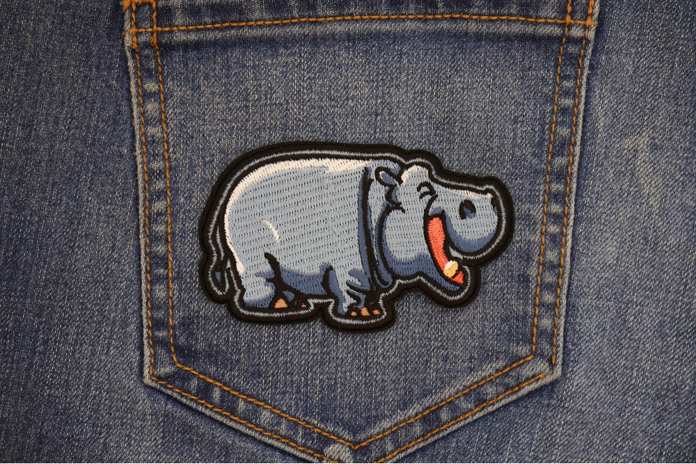 Laughing Hippo Patch by Ivamis Patches