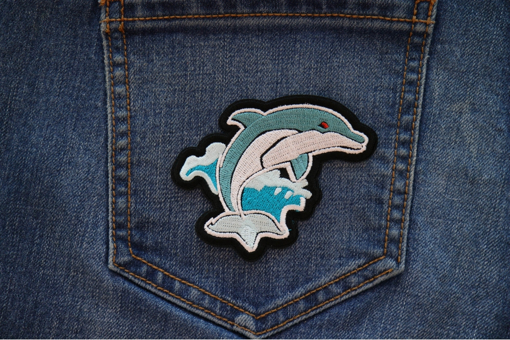 Ocean Dolphin Patch Embroidered by Ivamis Patches