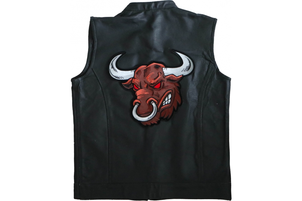 Large Bull with Nose Ring Patch for Jackets by Ivamis Patches