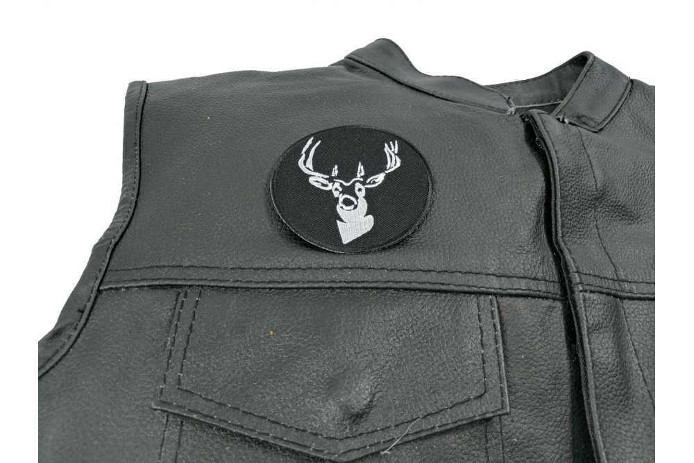 Iron On Round Deer Patch | Embroidered Patches by Ivamis Patches