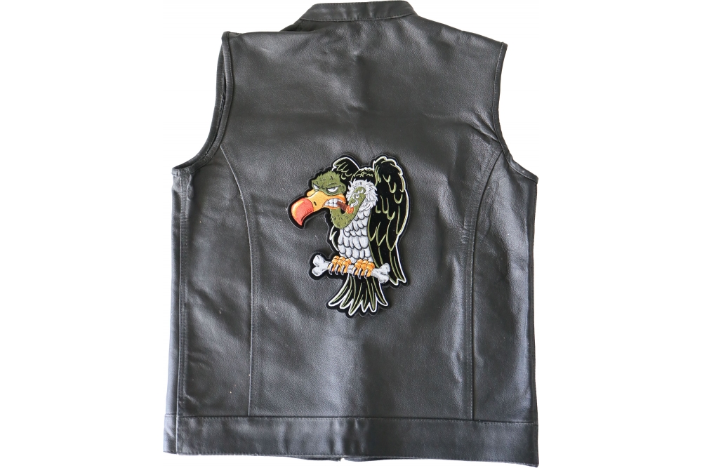 Large Vulture Patch for Back of Biker Jackets by Ivamis Patches