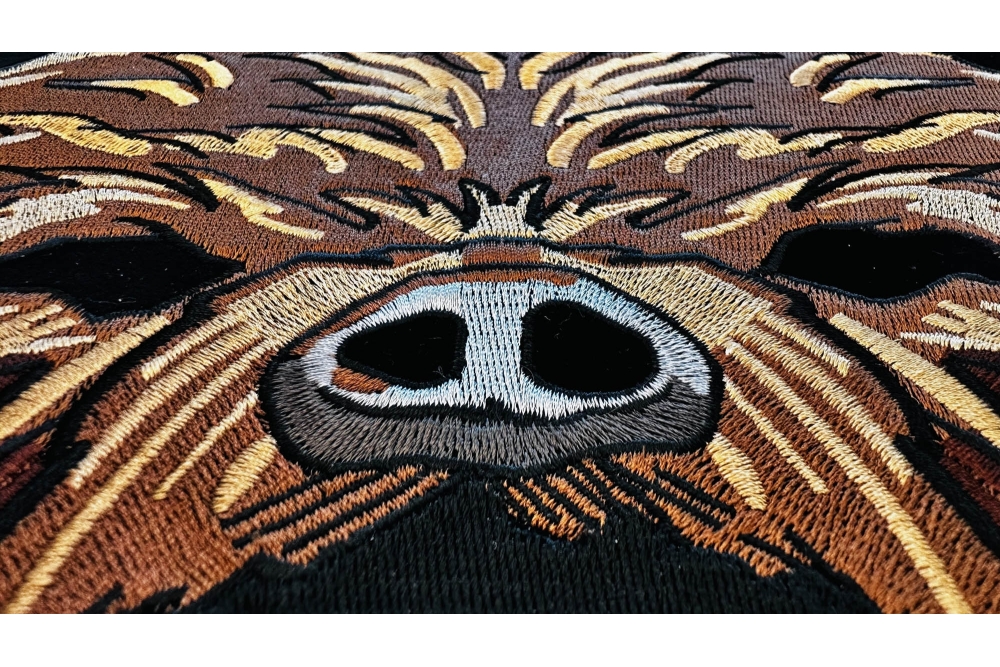 Vicious Bear Patch, Large Animal Patches for Jackets by Ivamis Patches