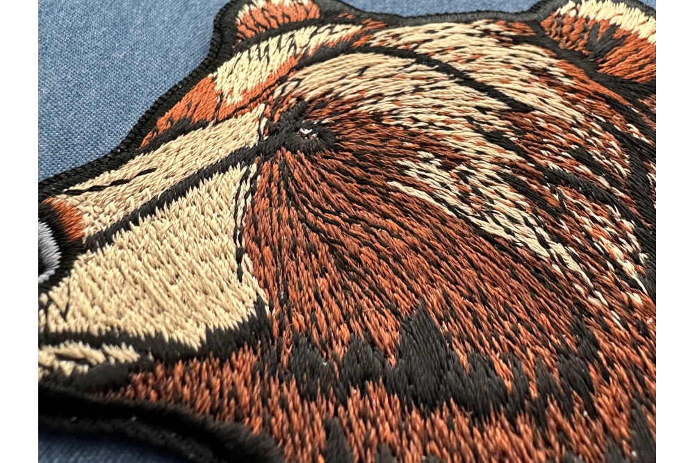 Grizzly Looking Bear Patch - Iron on Bear Patches by Ivamis Patches