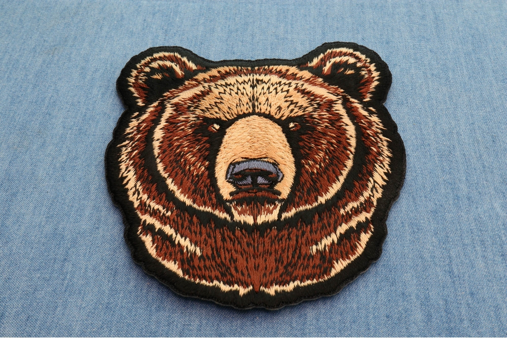 Bear Head Patch - Iron on Bear Patches by Ivamis Patches