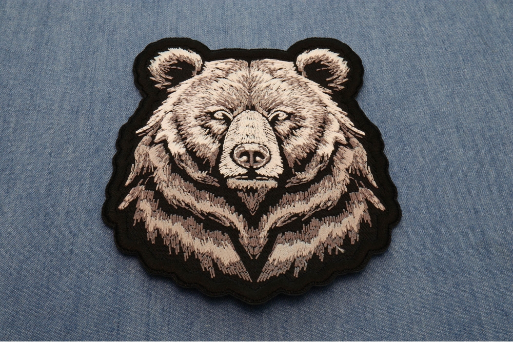 Bear Stare Patch - Iron on Bear Patches by Ivamis Patches