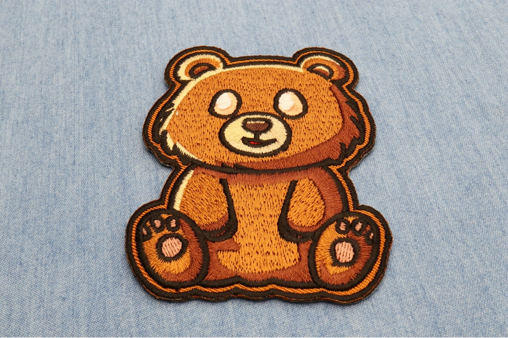 Brown Bear Patch - Iron on Bear Patches by Ivamis Patches