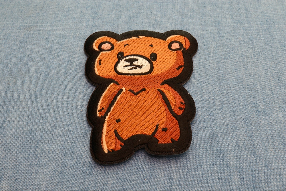Scared Bear Patch - Iron on Bear Patches by Ivamis Patches