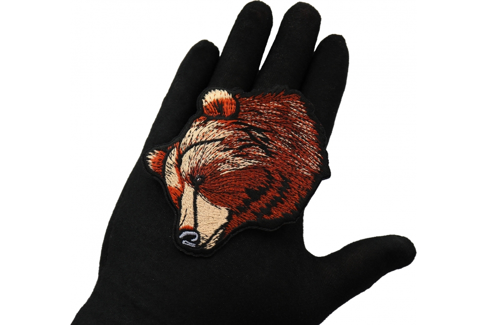 Grizzly Looking Bear Patch - Iron on Bear Patches by Ivamis Patches